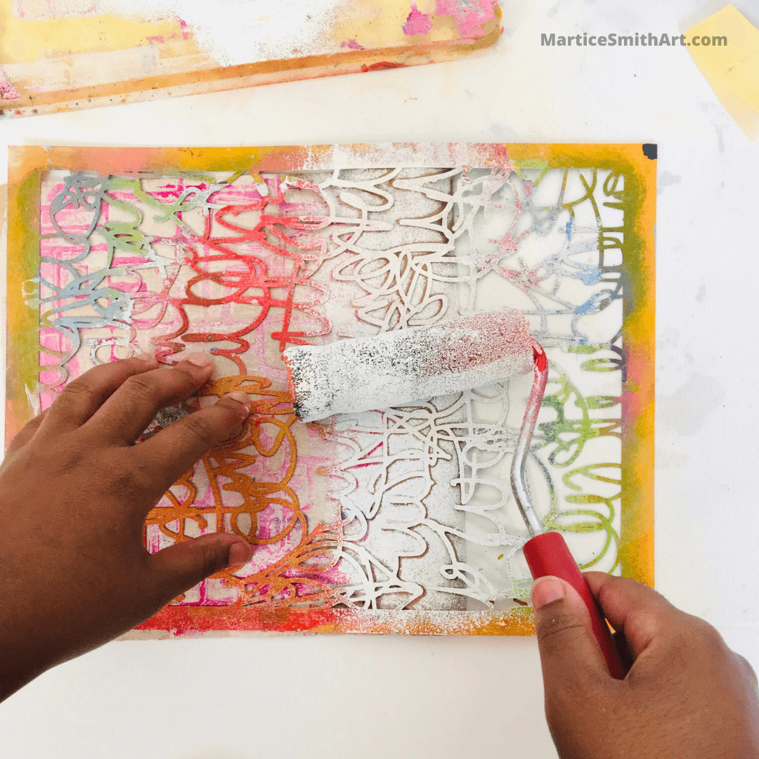 Abstract Stencil Art